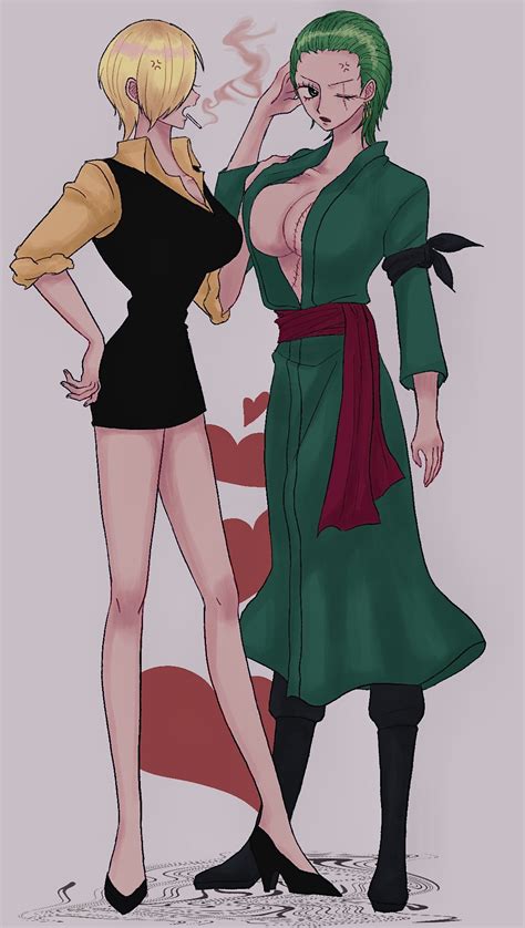 Roronoa Zoro And Sanji One Piece Drawn By Namnam Op Danbooru