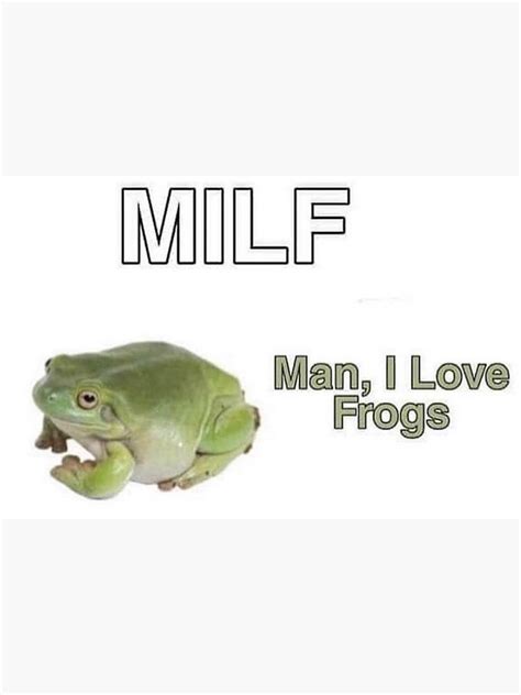 Man I Love Frogs Sticker For Sale By Maddym31 Redbubble