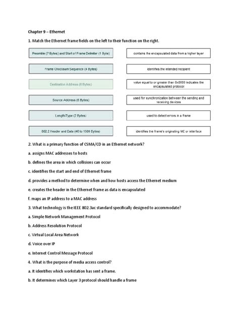 Network Fundamentals Chapter 9 Ethernet Pdf Ethernet Computer