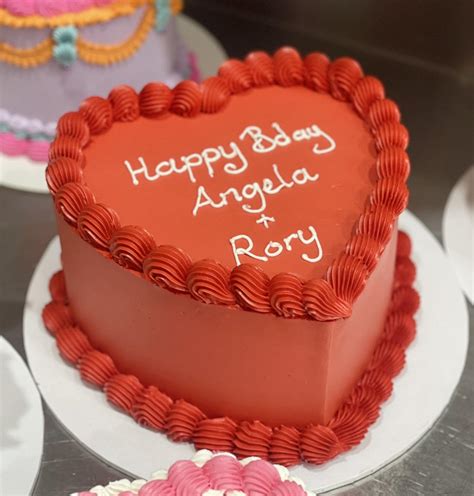 Happy Birth Day Heart Cake