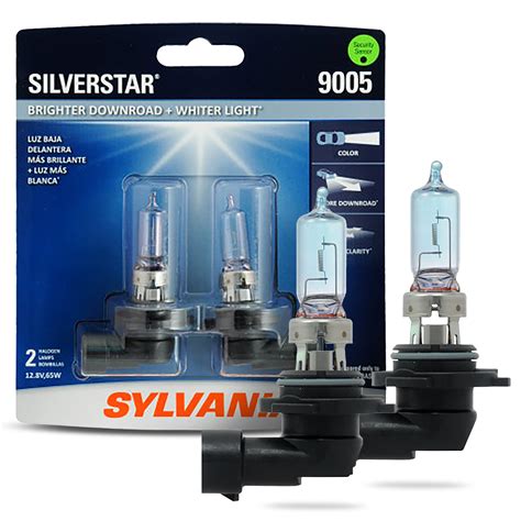 Sylvania 9005 Silverstar High Performance Halogen Headlight Bulb High Beam Low Beam And