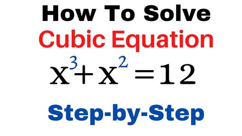 How To Solve Advanced Cubic Equations Cubic Equation Kaise Solve Karte Hai YouTube