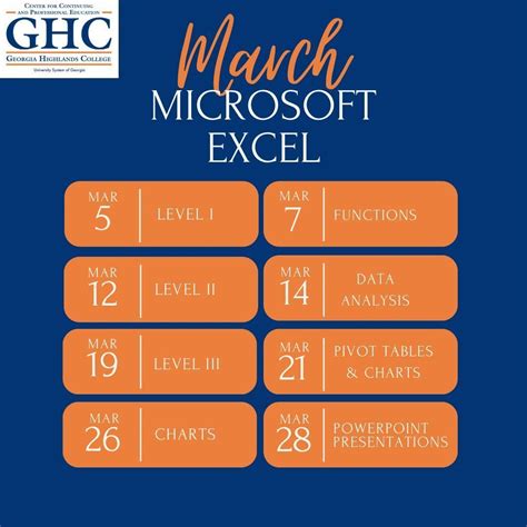 ghc continuing and professional education on linkedin microsoftexcel excelworkshop