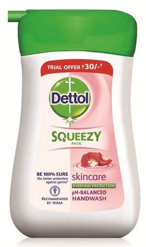 Dettol Squeezy Liquid Hand Wash 110 Ml Health And Personal