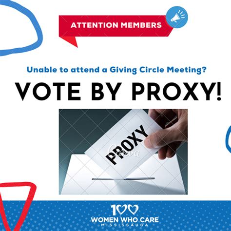 How To Vote By Proxy For A 100 Women Who Care Mississauga Giving Circle