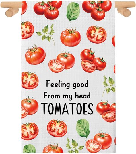 Xyanfa Funny Tomato Kitchen Towel Tomato Lover T