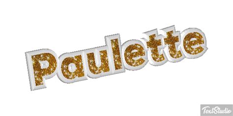 Paulette Name Animated  Logo Designs