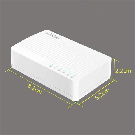 White Case Mini Ethernet Switch 4 Port Desktop Network SOHO RJ45 LAN