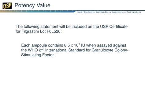 Ppt Usp Reference Standards For Biologics Powerpoint Presentation Free Download Id 4834462
