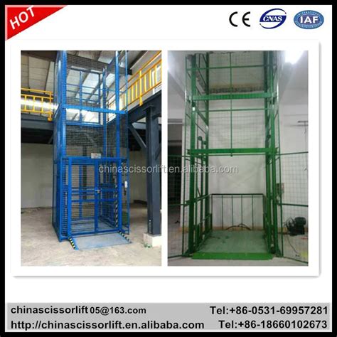 Outdoor Freight Elevator Guard Rail Lift Hydraulic Cargo Lift Buy