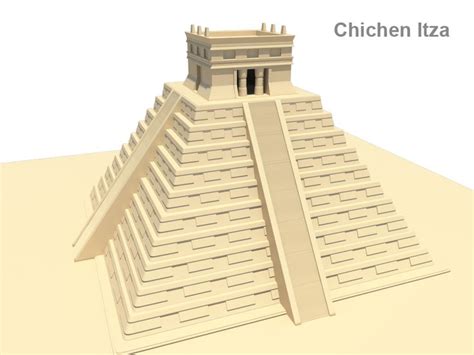 Chichen Itza Chichen Itza 3d Model Model