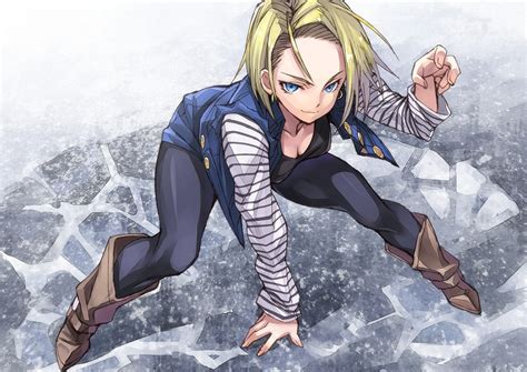 Anime Girls Android 18 Blonde Blue Eyes Anime Wallpapers Hd Desktop And Mobile Backgrounds