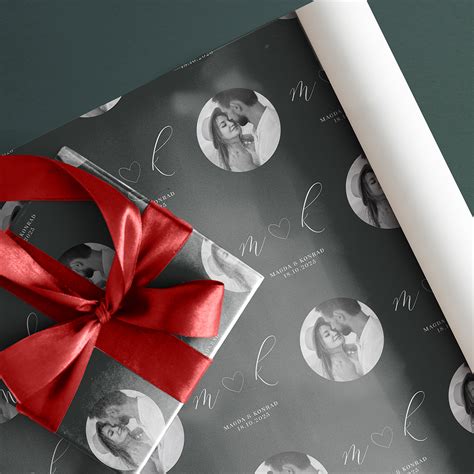 Personalizowany Papier Do Pakowania Prezentów Ze Zdjęciem WyjĄtkowa Para