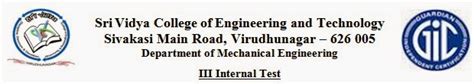 Svcet Vnr Iii Internal Test Me2402computer Aided Manufacturing