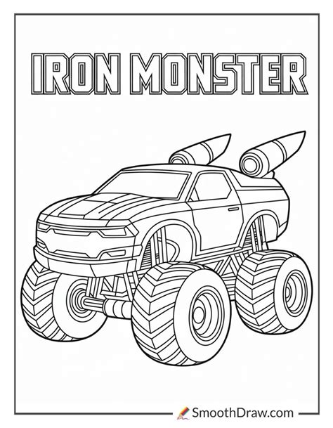 67 Monster Truck Coloring Pages