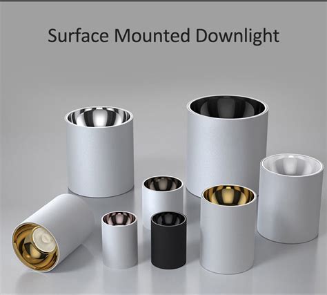 Modern Style Fashion Aluminum Shell Black And White 10w 220v Ceiling