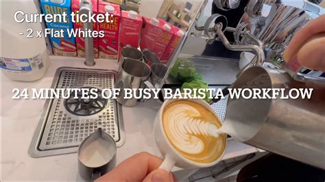 Pov Relaxing Barista Workflow At A Cute Cafe Youtube
