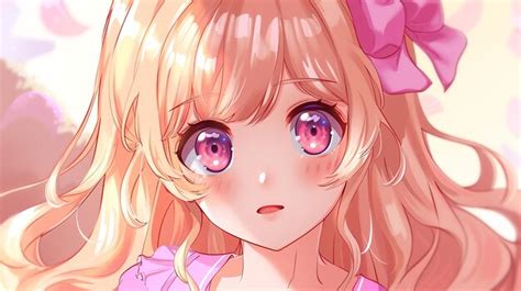 Cute Anime Girl Wallpaper Premium Ai Generated Image