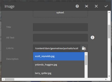 Experiencing Adobe Experience Manager Aem Cq Aem 62 Touch Ui Extend Path Browser Picker