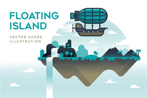 Floating Island Illustration An Illustration By Creative Muscle In