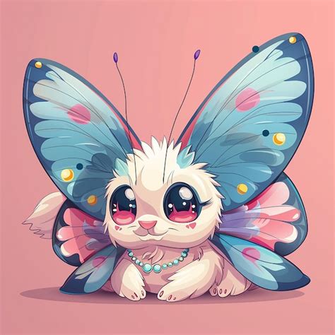 Cute Cartoon Vector Icon Of Lacewing Laying With Bracelet Premium Ai