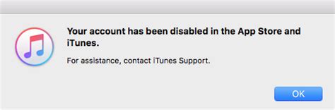 Your Account Has Been Disabled In The App Store And Itunes