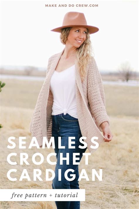 Easy Seamless Crochet Cardigan For Beginners Free Pattern Crochet