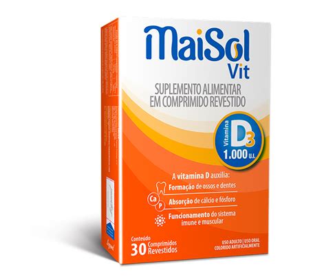 Maisol 1000ui Com 30 Comprimidos Legrand Fsl Farma Drogaria E