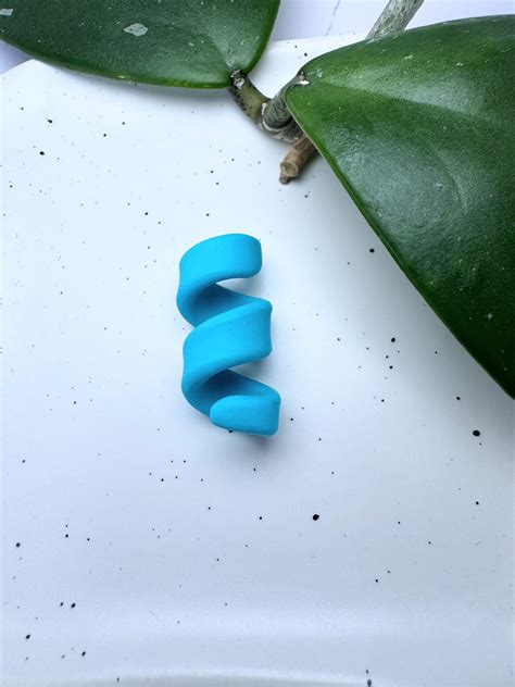 Azure Clay Open Spiral Unrulyjewelry