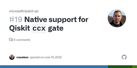Native Support For Qiskit `ccx` Gate · Issue 19 · Microsoft Qiskit Qir