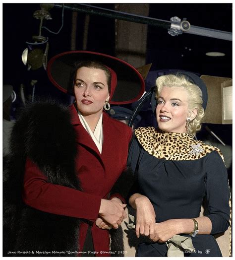 Jane Russell And Marilyn Monroe Jane Russell Gentlemen Prefer Blondes