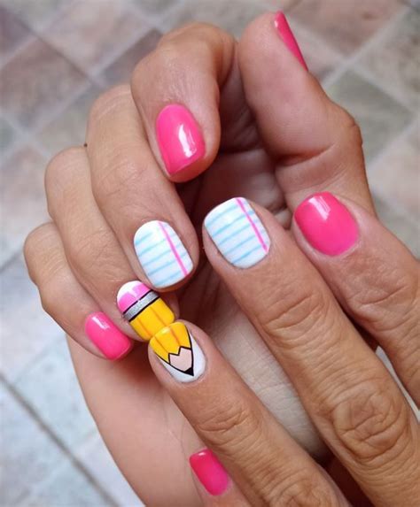 40 Cute Back To School Nail Art For Girls Hubpages