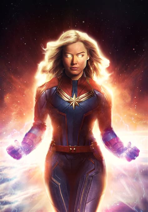 Captain Marvel Brie Larson By Mizuriofficial On Deviantart Captain