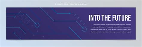Premium Vector Modern Abstract Technology Linkedin Banner Template