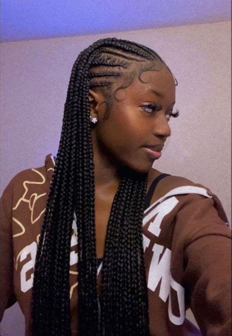 Black Girl Baddie Stitch Braids W Dramatic Edges