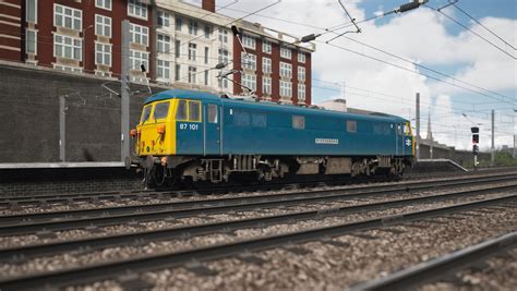 Class 87 87101 Stephenson In Br Blue Livery Train Sim Community