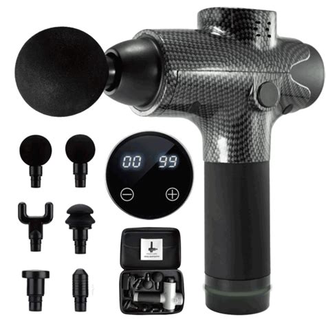Morningsave Iq Percussion Massage Gun With Soft Case And 6 Attachments