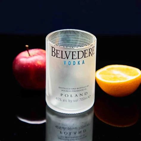 Belvedere Medium Glass Upcycled Elegance For Everyday Use Thebottleart