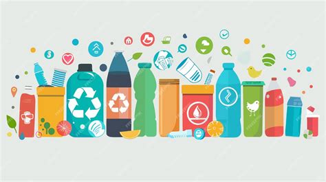 Vector Illustration Of Household Waste Composition Premium Ai