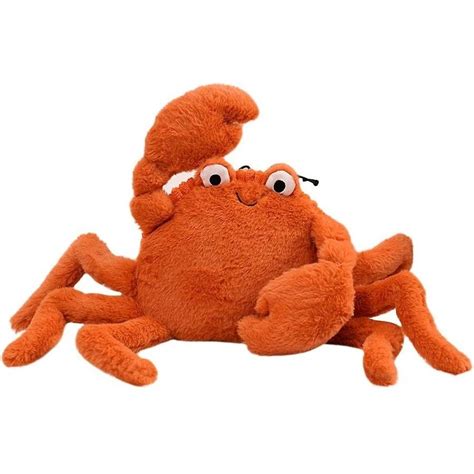 Lifelike Crab Plush Crab Hugging Pillows Soft Stuffed Sea Life Crab Toy