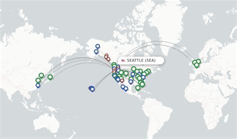 Delta Airlines World Route Map