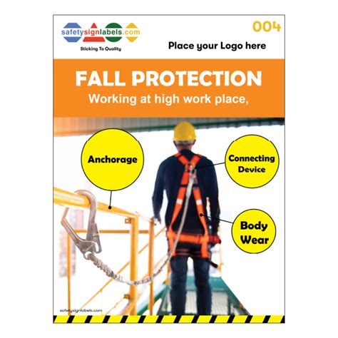 Fall Protection Poster 004 Safetysignlabels