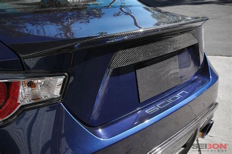 Seibon 12 14 Subaru Brz Scion Frs Carbon Fiber Rear Trunk Garnish