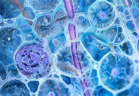 Abstract Cell Structure Microscopic View Stock Illustration Illustration Of Abstract Element