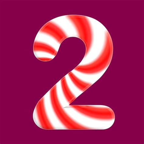25000 Candy Cane Numbers Pictures