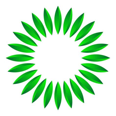 Premium Vector Green Leaf Circle Vector Design