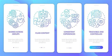 Content Tips Blue Gradient Onboarding Mobile App Screen Design