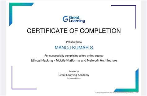 Ethicalhacking Mobileplatforms Networks Greatlearningacademy Greatlearning Manoj Kumars