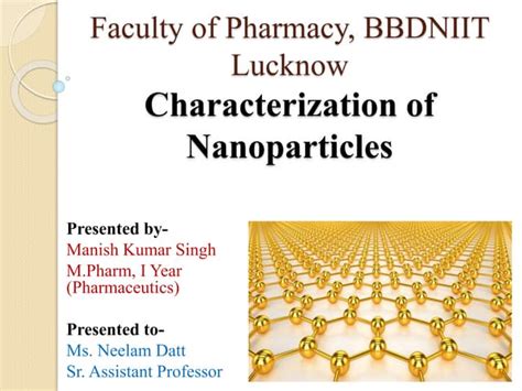 Characterization Of Nanoparticles Notepdf