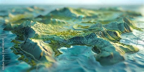 3d Lidar Map Model Of Earths Surface Created From Uav Data Concept Uav